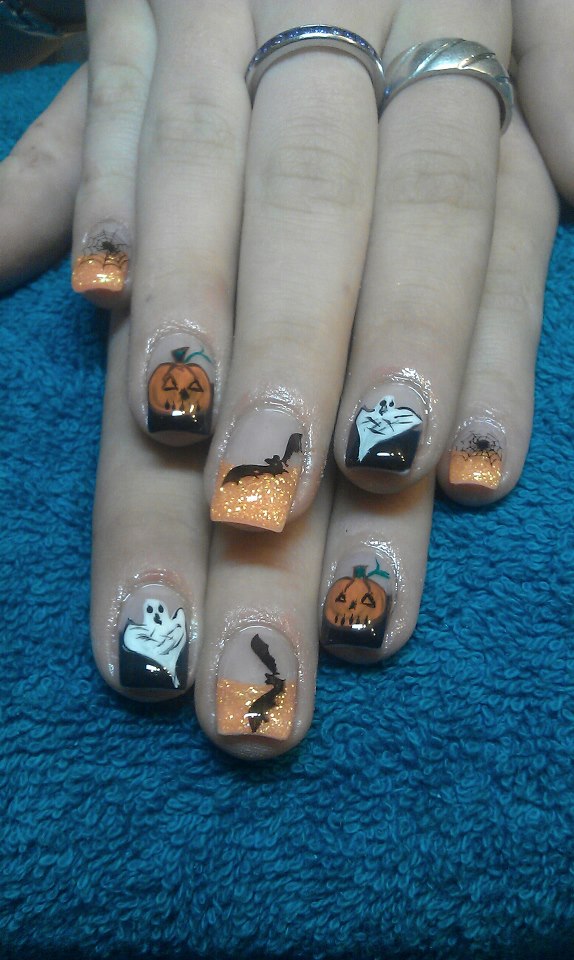 Halloween Acrylfingernägel | Gecko Nails