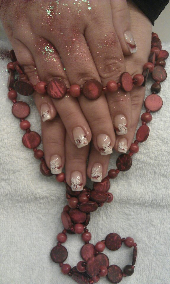 Schneeflocken Fingernägel Design | Gecko Nails